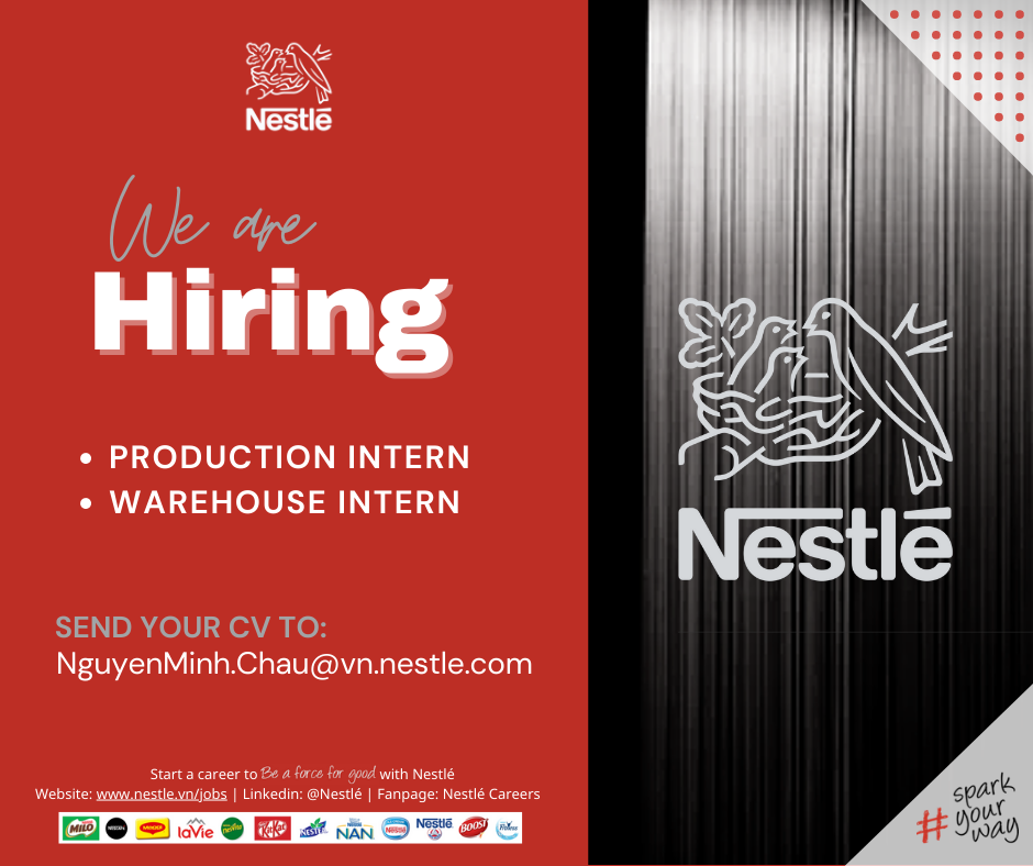 Đồng Nai Tập Đoàn Thực Phẩm Nestlé Việt Nam Tuyển Dụng Thực Tập Sinh Productionwarehouse Full